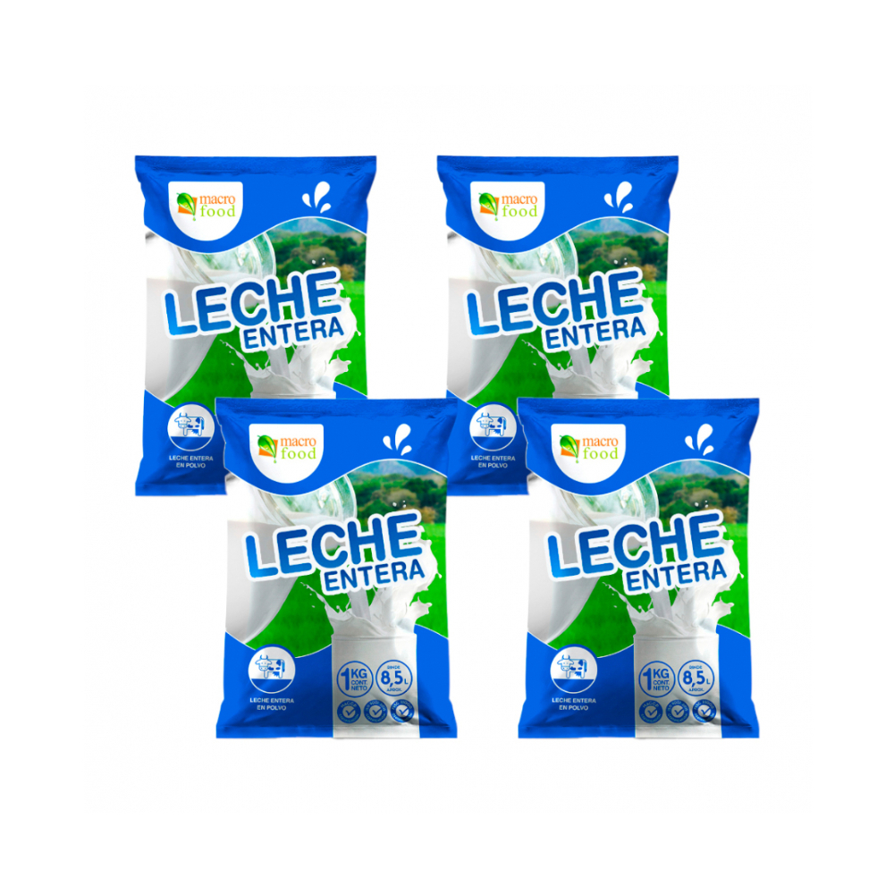 Leche entera en polvo (4 x 1 kg / 2.2 lb) | Supermarket23 es una Tienda ...