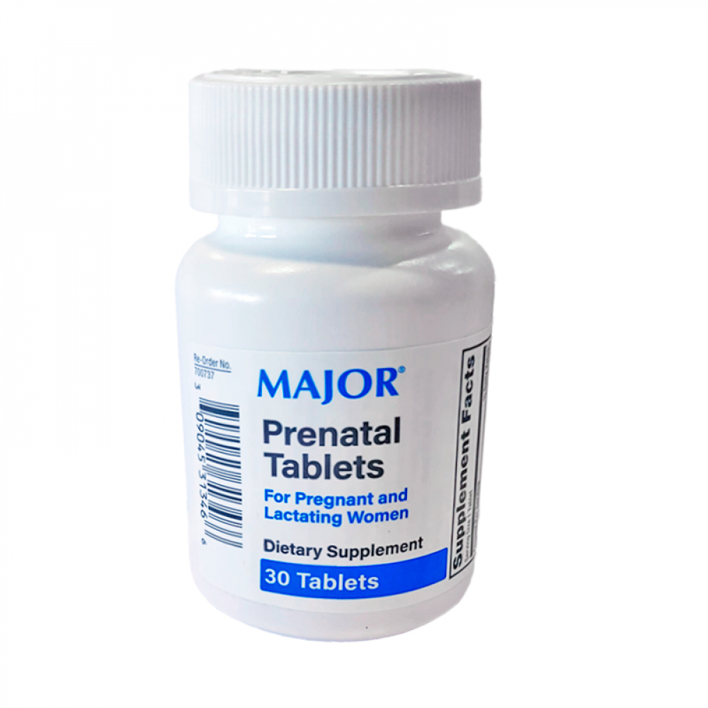 Multivitamínico prenatal Major (30 tabletas) | Supermarket 23 es una ...