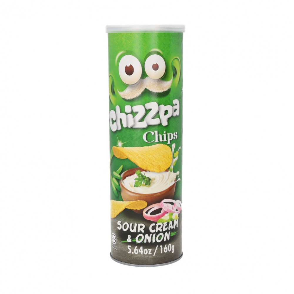 Chizzpa sour cream and onion flavored crispy potato chips (160 g / 5.64 ...