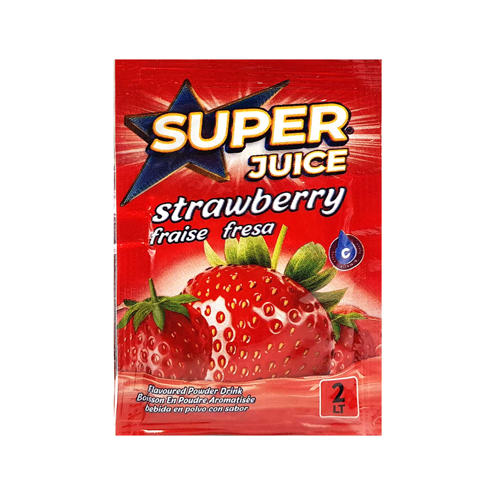 CompreMarket - Refresco instantáneo sabor fresa Super Juice (10 g)