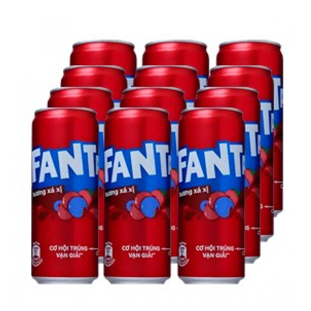 Fanta soft drink -can- with natural sarsaparilla flavor (12 x 320 ml ...