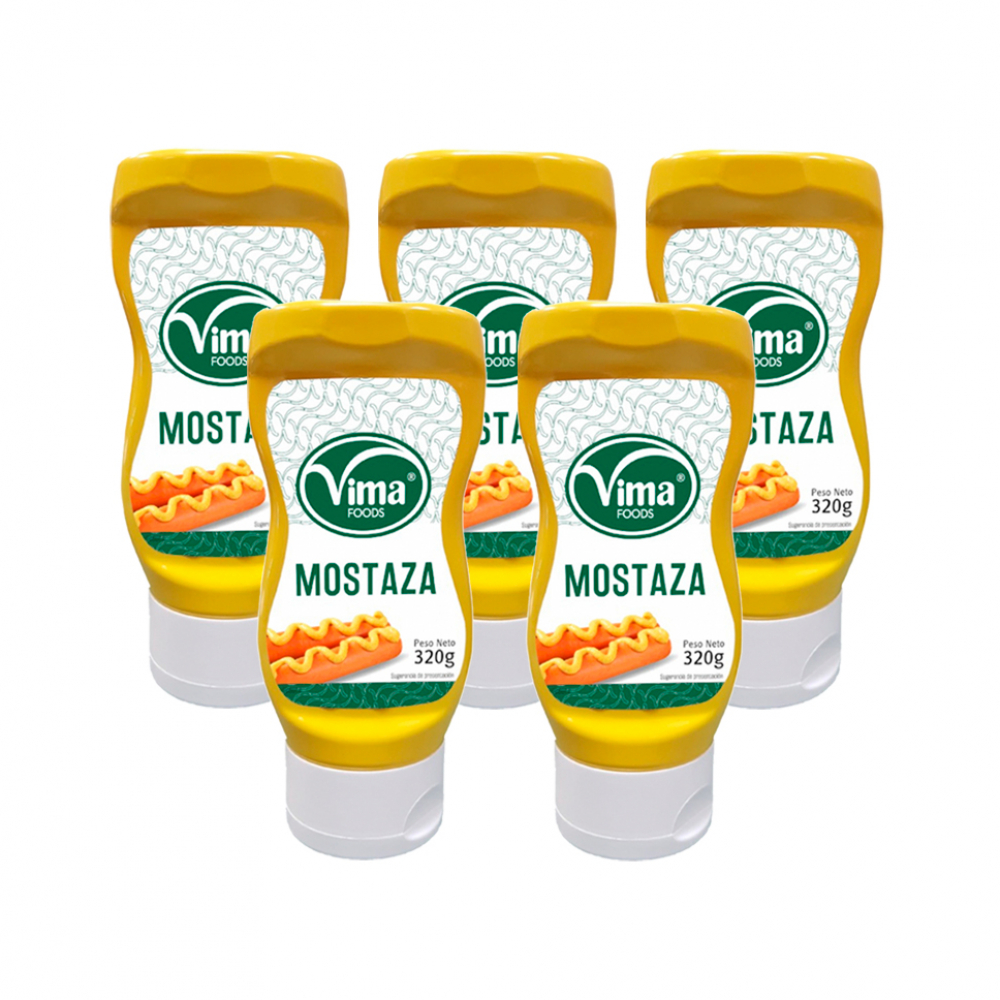 Vima Foods mustard (5 x 320 g / 11.28 oz) | Online Agency to Buy and ...