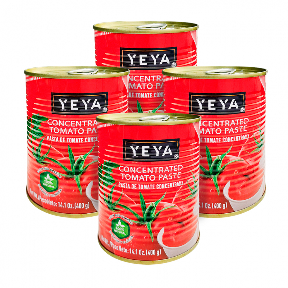 Pasta de tomate concentrada Yeya (4 x 400 g / 14.11 oz) | Supermarket ...