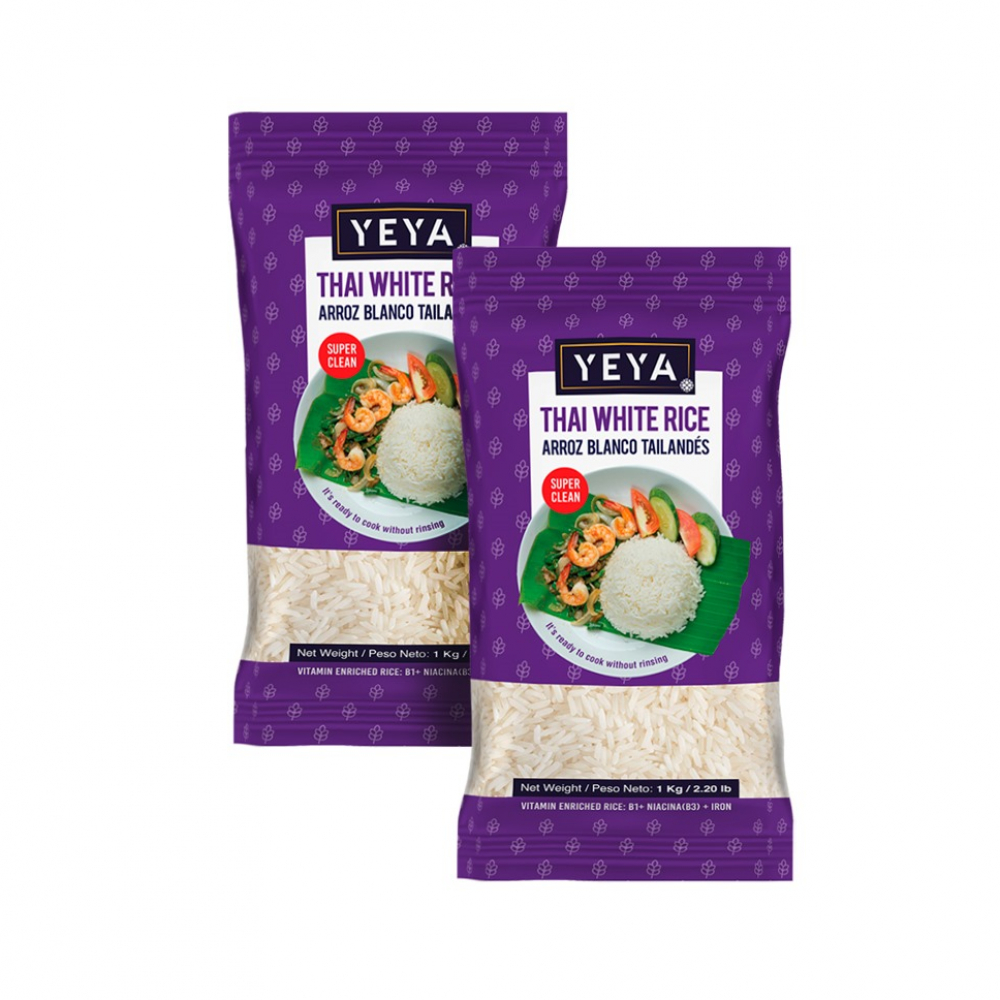 Yeya thai long grain white rice (2 x 1kg / 2.2lb) | Online Agency to ...