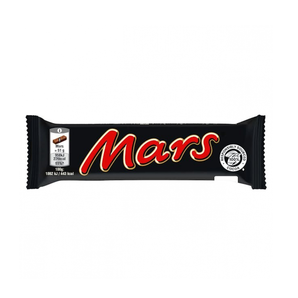 Mars Chocolate Bar (51 g / 1.8 oz) | Online Agency to Buy and Send Food ...