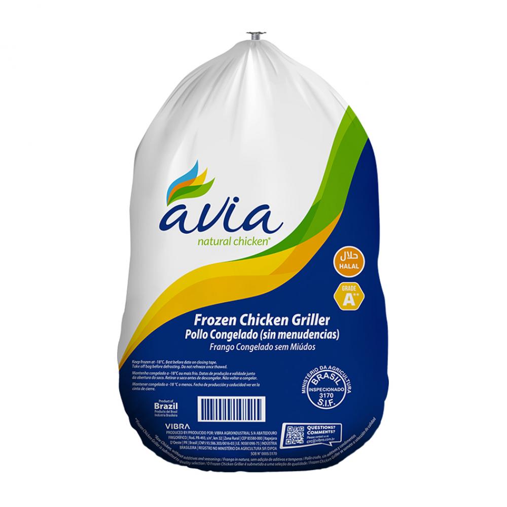 Avia frozen whole chicken without giblets (1.3 kg / 2.86 lb) | Online ...