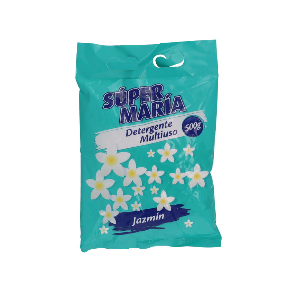 Detergente en polvo multiuso de jazmín Súper María (500 g / 1.1 lb ...