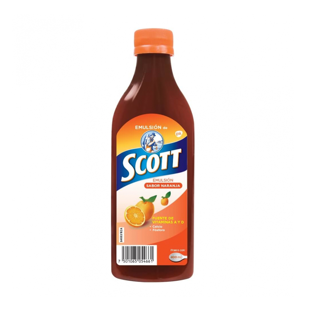 Aceite de hígado de bacalao + Vitaminas A y D + Calcio + Fósforo Scott ...