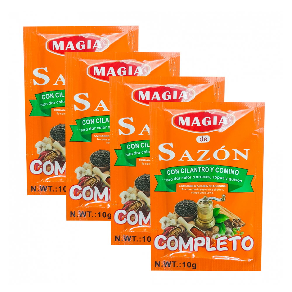 Sazón completo con cilantro y comino Magia (4 x 10 g) | Supermarket 23 ...