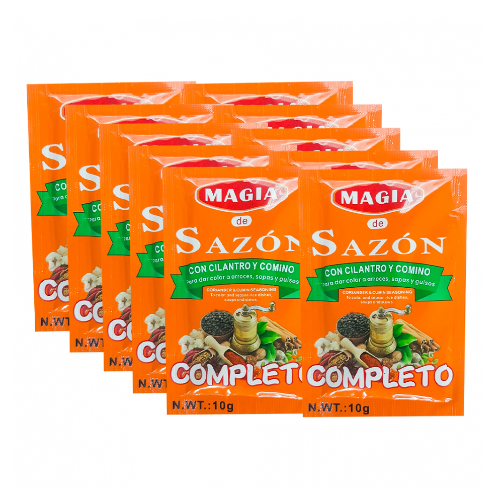 Sazón completo con cilantro y comino Magia (10 x 10 g) | Supermarket 23 ...