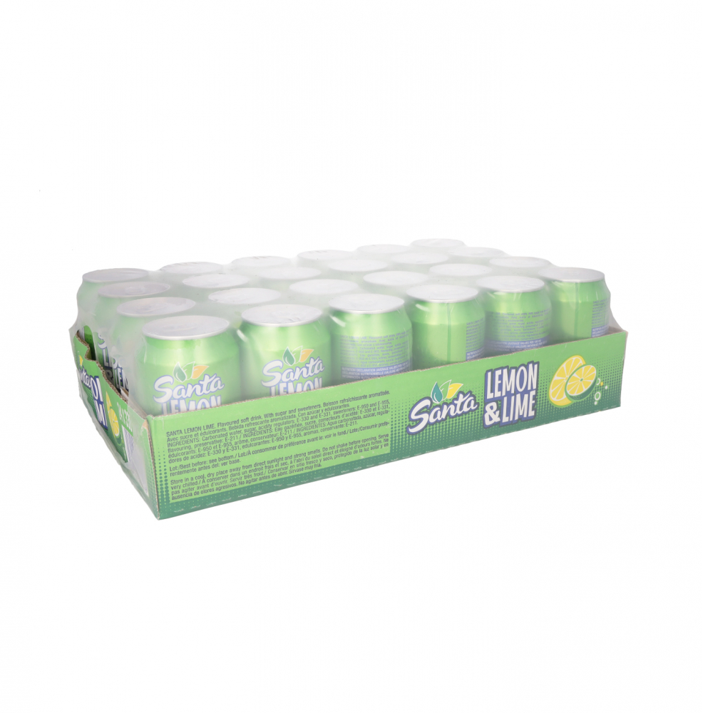 Santa lemon and lime carbonated soft drink (24 x 330 ml) | Online ...