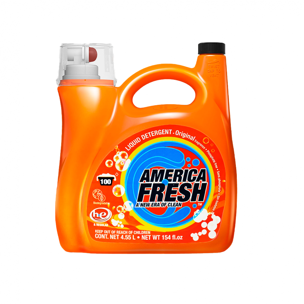 Detergente líquido fragancia original America Fresh (4.55 L / 154 fl.oz ...