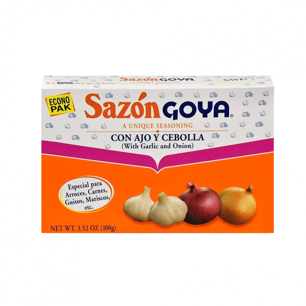 Sazón con ajo y cebolla Goya (100 g / 3.5 oz) | Supermarket 23 es una ...