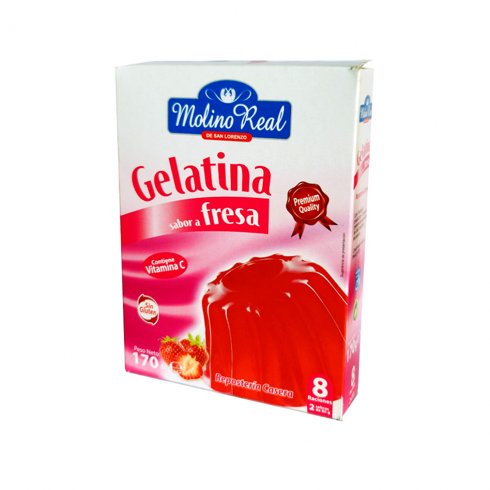 Gelatina sabor a fresa Molino Real (170 g / 5.99 oz) | Supermarket 23 ...