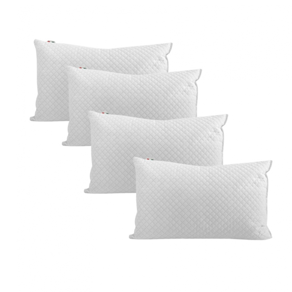 Almohada viscoelástica con forro de poliéster Memory (4 x 75 x 45 x 15 ...