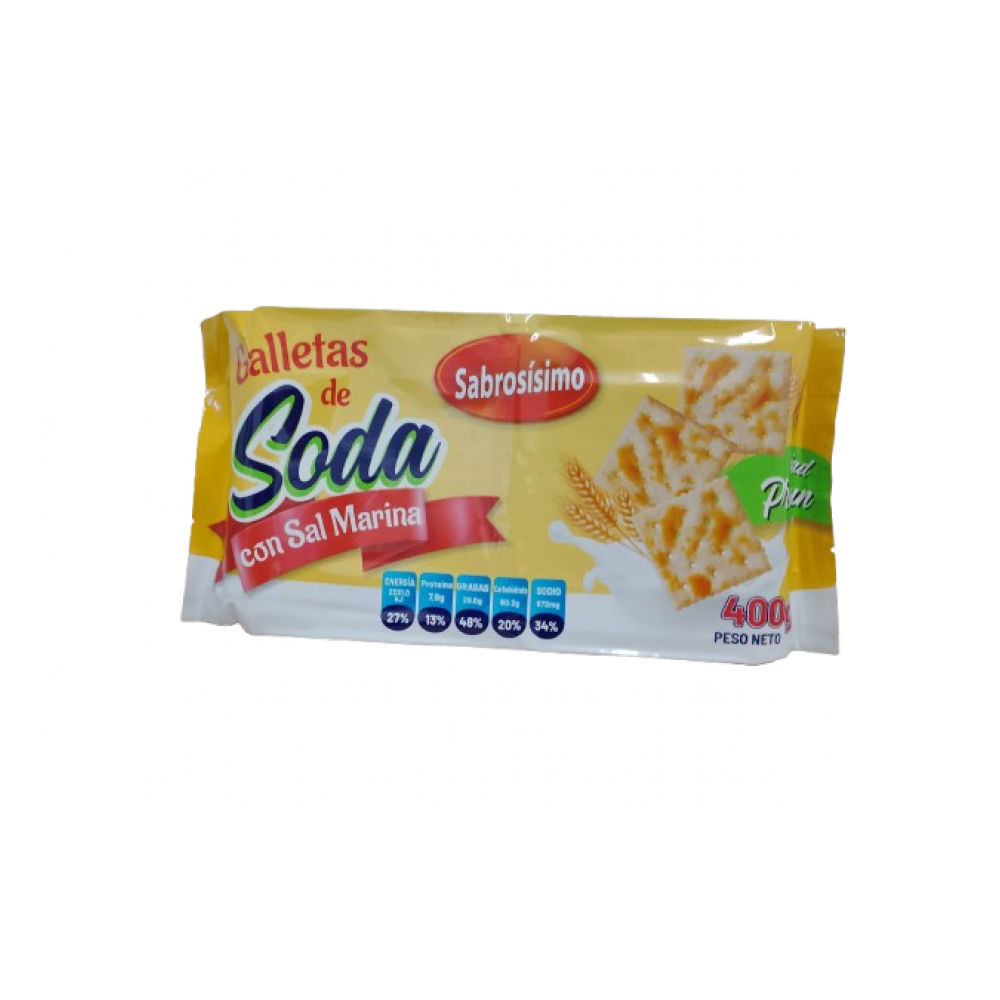 CompreMarket - Galletas de soda con Sal Marina (400 g / 14.10 oz)