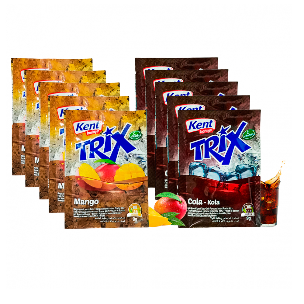 Mercatoria - Combo de refrescos: Refresco en polvo sabor cola Trix ...