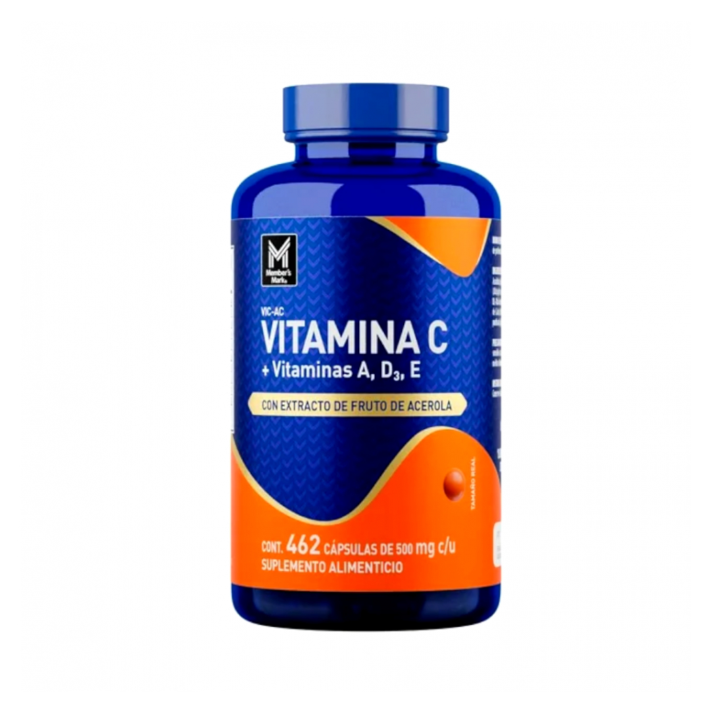 Vitamina C + Vitaminas A, D3, E con extracto de fruto de acerola Member ...