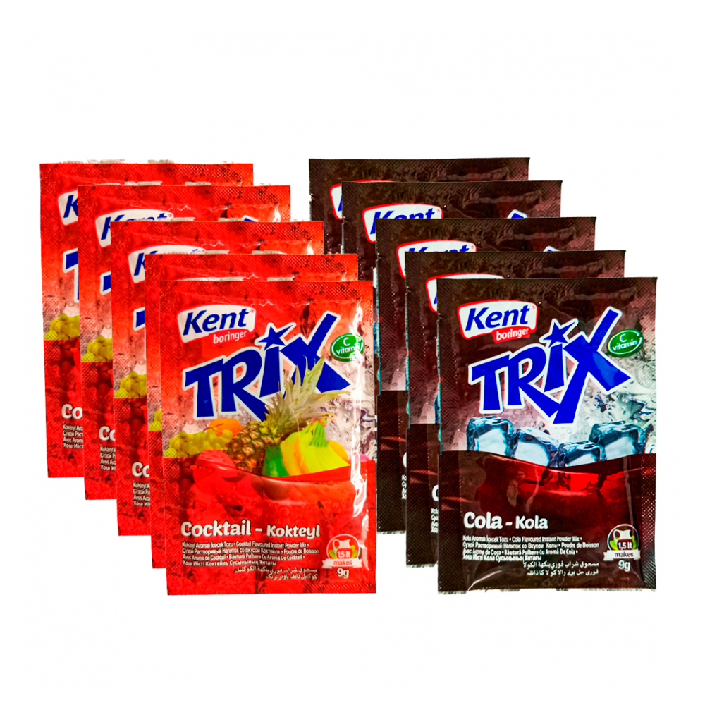 CompreMarket - Combo de refrescos: Refresco en polvo sabor cola Trix ...