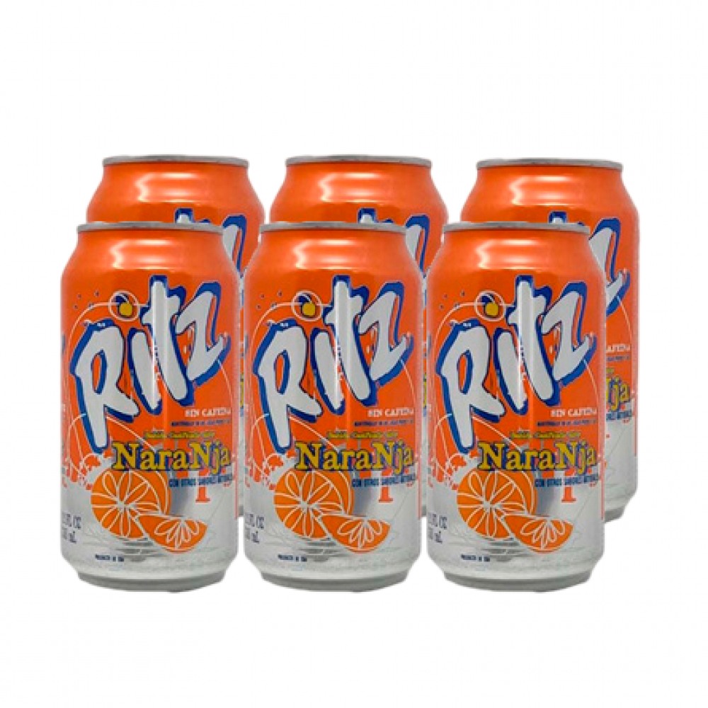 Refresco gaseado sabor naranja Ritz (6 x 355 ml) | Supermarket 23 es ...