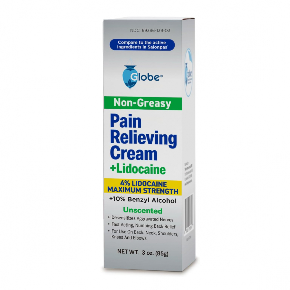 Globe lidocaine analgesic cream (85 g / 3 oz) | Online Agency to Buy ...