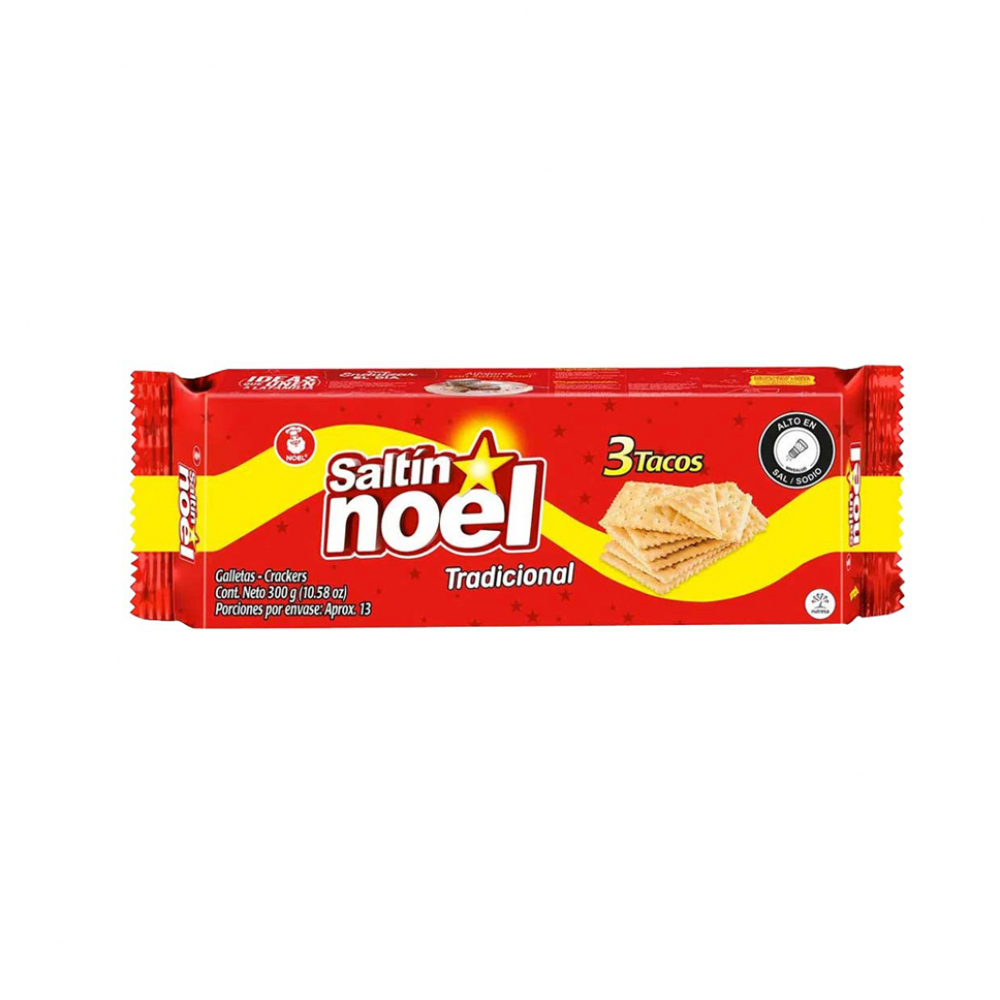 Galletas saladas sabor original 3 tacos Saltín Noel (300 g / 10.58 oz ...