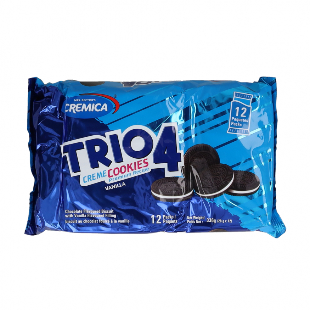 Galletas de chocolate rellenas con crema sabor vainilla Cremica (336 g ...