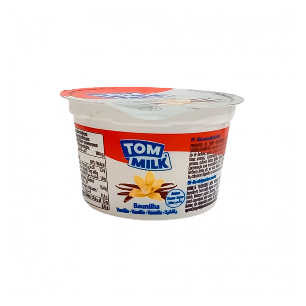 Yogurt pasteurizado sabor vainilla Tom Milk (100 g / 3.53 oz ...