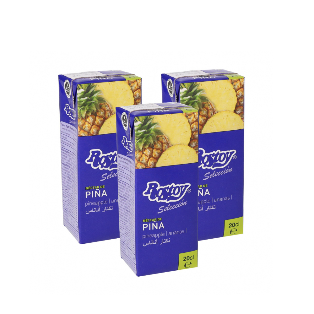 Néctar de piña Rostoy (3 x 200 ml) | Supermarket 23 es una Tienda para ...