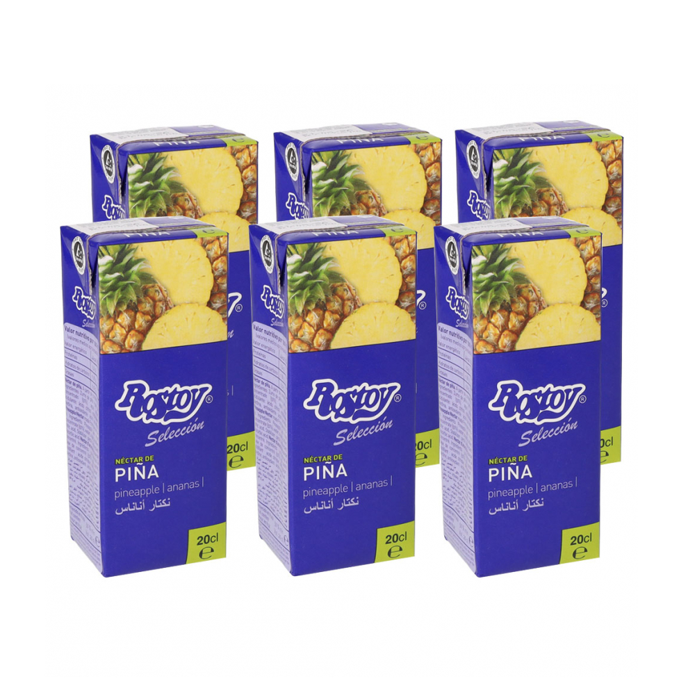 Néctar de piña Rostoy (6 x 200 ml) | Supermarket23 es una Tienda para ...