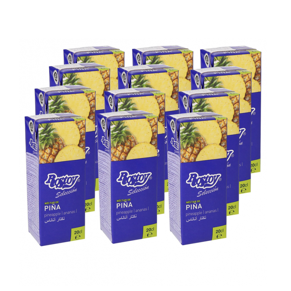 Néctar de piña Rostoy (12 x 200 ml) | Supermarket23 es una Tienda para ...
