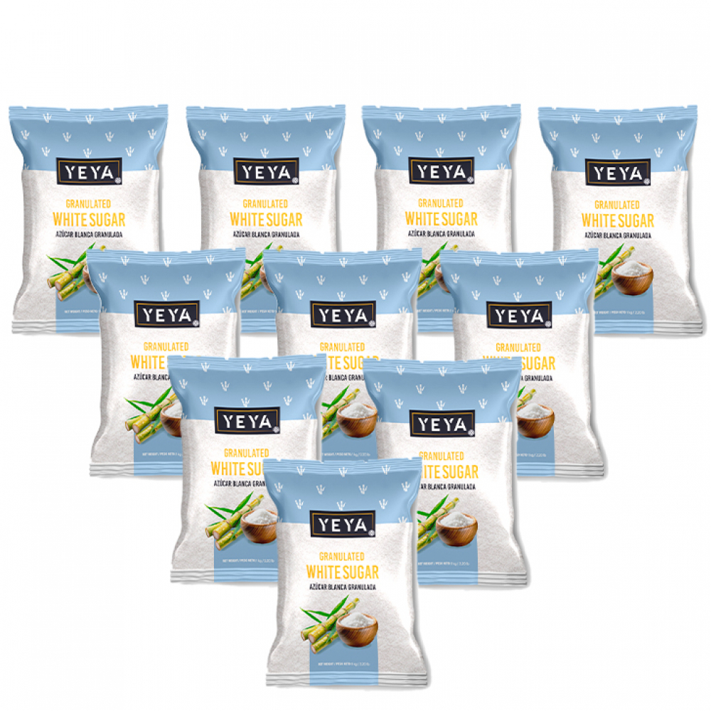 Azúcar blanca granulada Yeya (10 x 1 kg / 2.2 lb) | Online Agency to ...