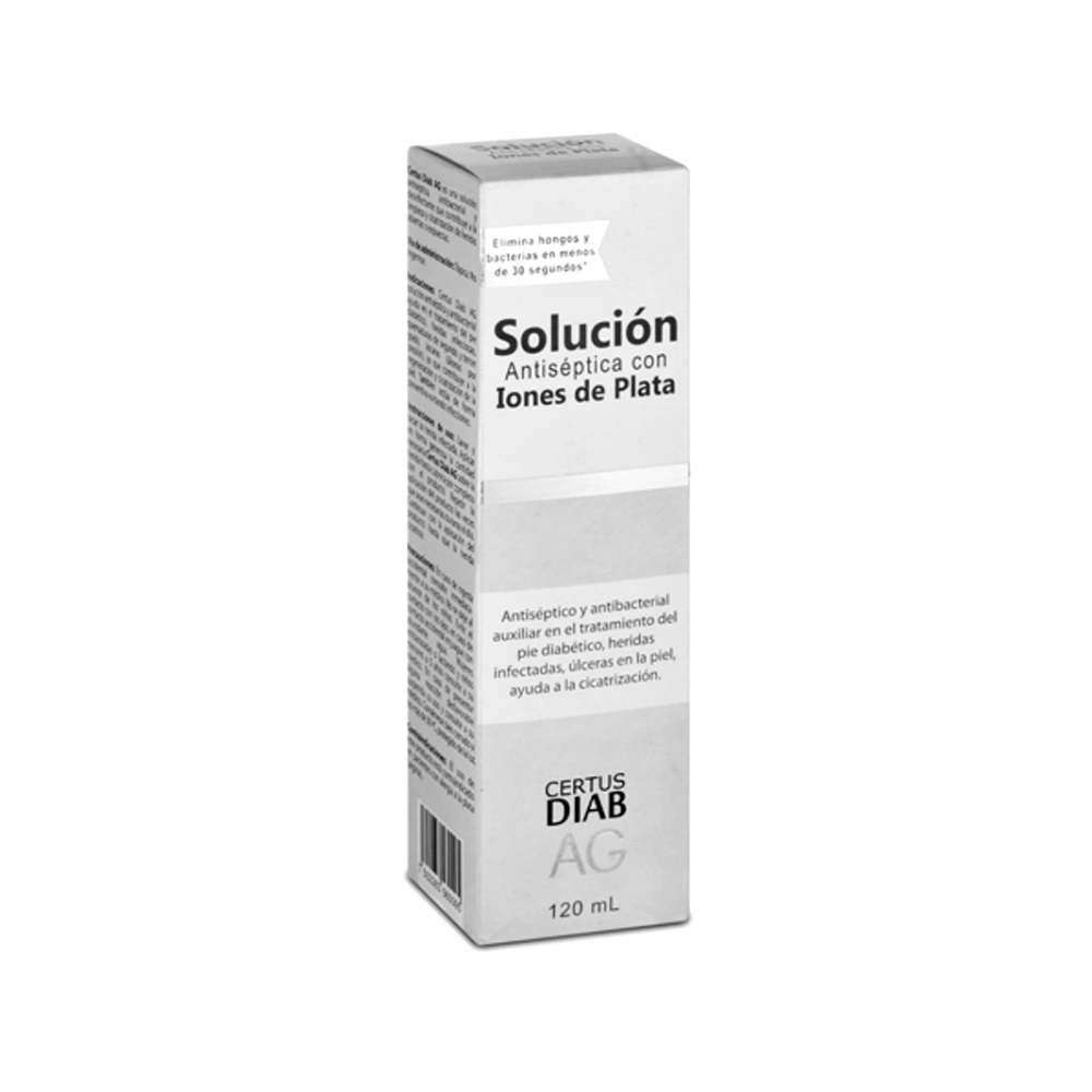 Certus Diab AG Antiseptic solution with silver ions (120 ml / 4.22 fl ...