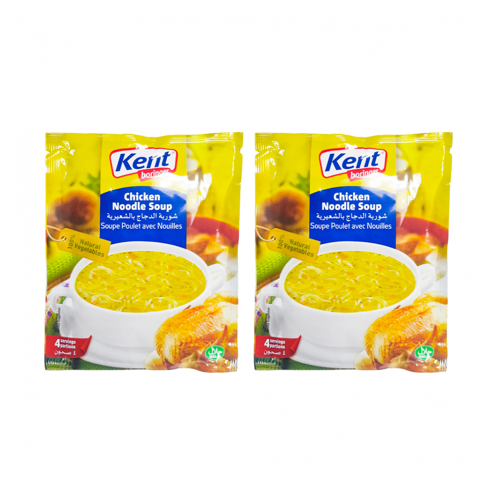 Kent Boringer chicken noodle soup (2 x 66 g / 2.32 oz) | Online Agency ...