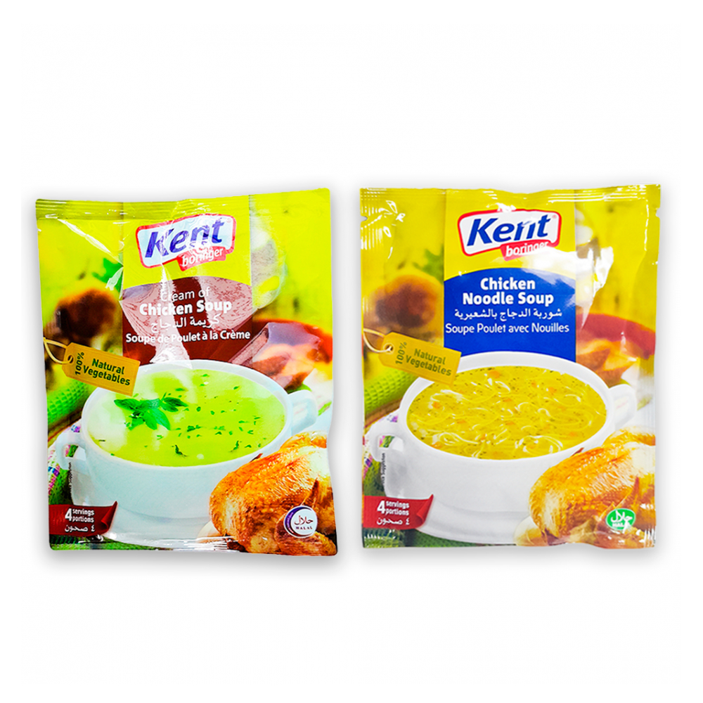 Cream of chicken noodle combo: Kent Boringer chicken noodle soup + Kent ...