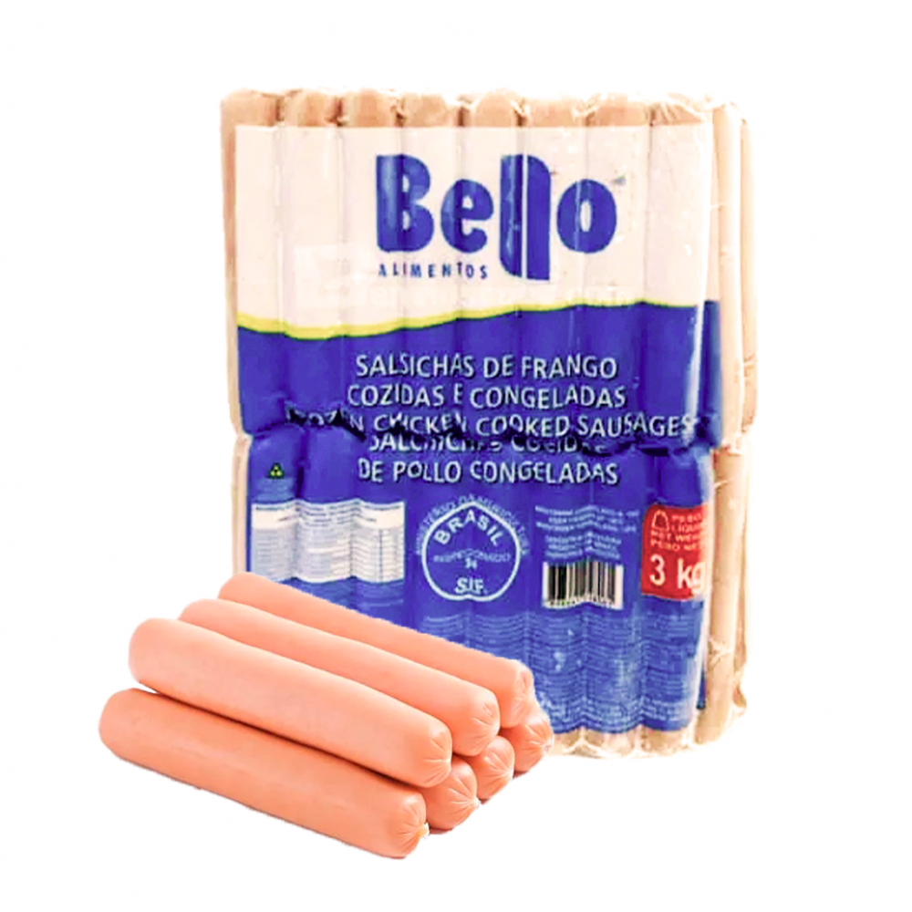 Salchichas cocidas de pollo Bello (3 kg / 6.6 lb) | Supermarket 23 es ...