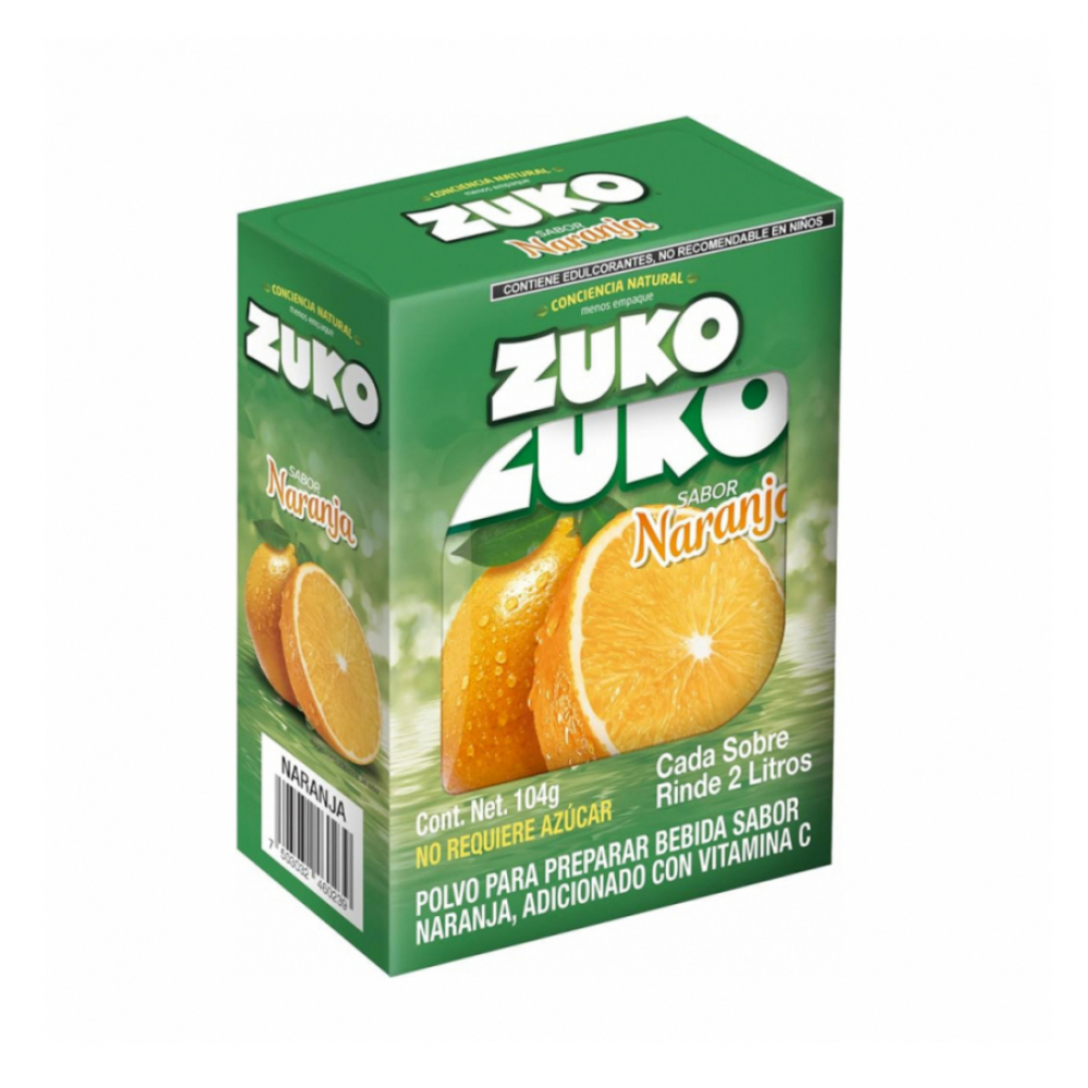 CompreMarket - Refresco instantáneo sabor naranja Zuko (8 x 13 g)