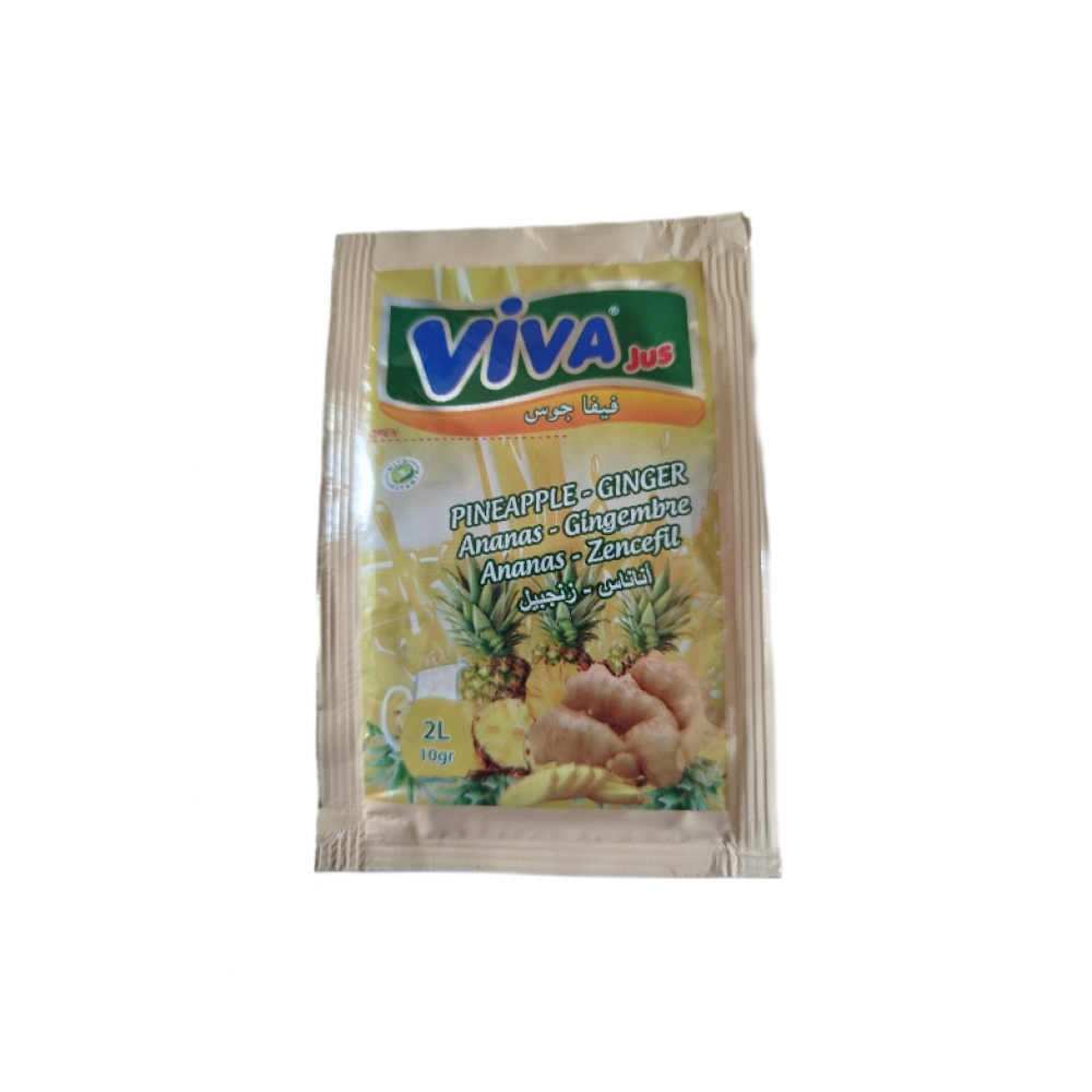 Refresco instantáneo sabor piña- jengibre Viva Jus (10 g) | Supermarket ...
