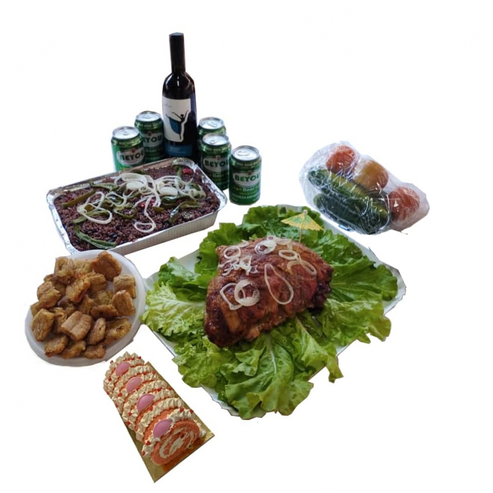 Cena de Enamorados, con pierna de cerdo Ola Dinners (5 Comensales ...