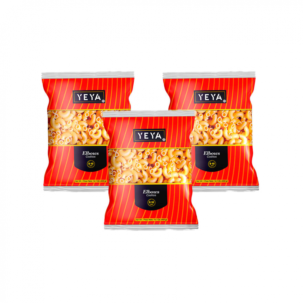 Coditos Yeya (3 x 400 g / 14.11 oz) | Supermarket 23 es una Tienda para ...