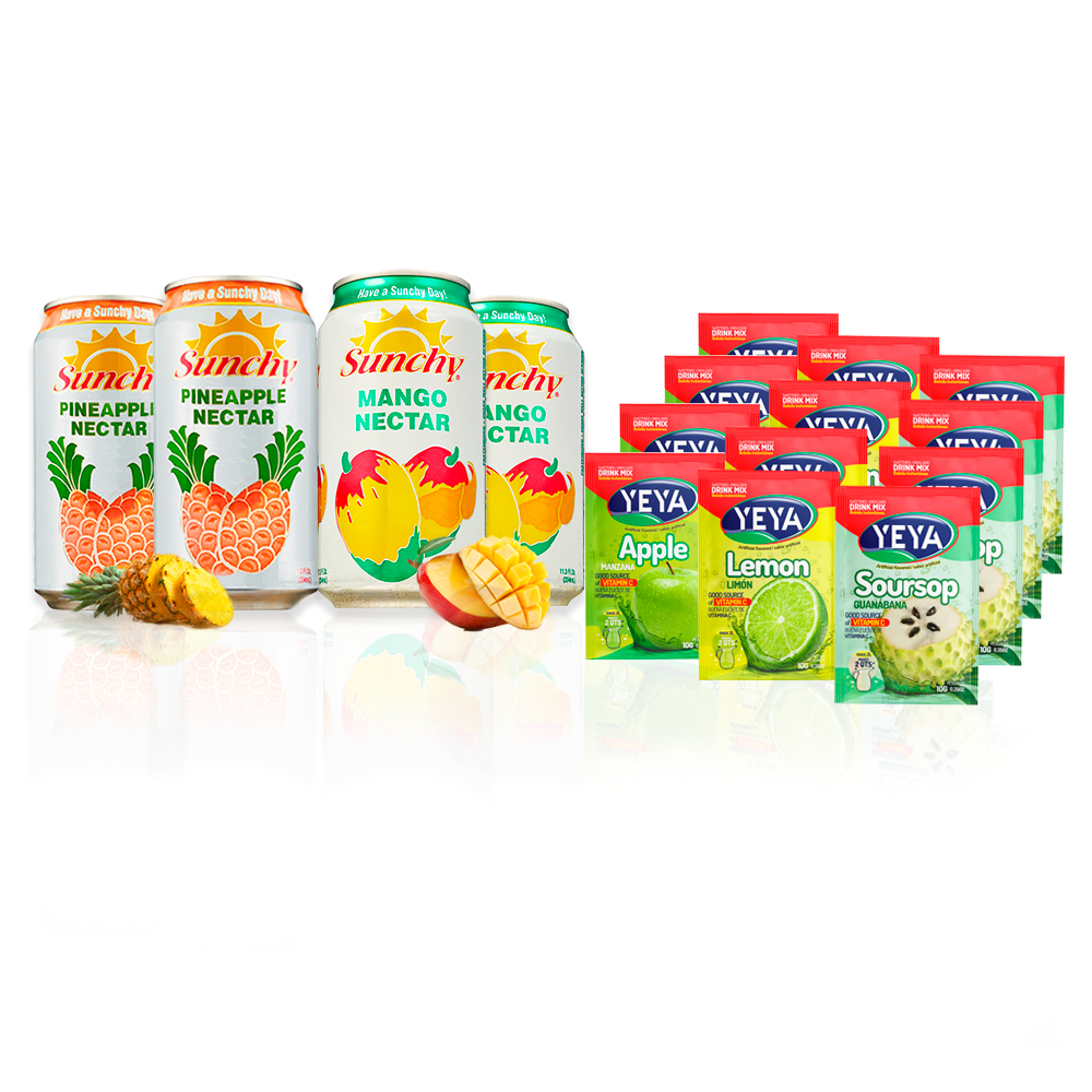 Surtido tropical: Mix de néctar Sunchy + Mix de Refrescos instantáneos ...