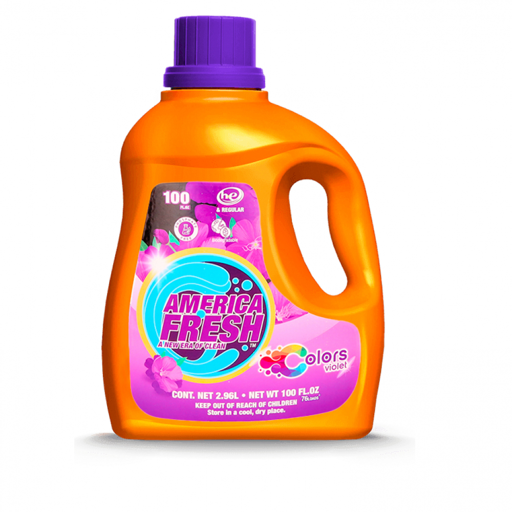 Detergente líquido de fragancia de violetas America Fresh (2.96 L ...