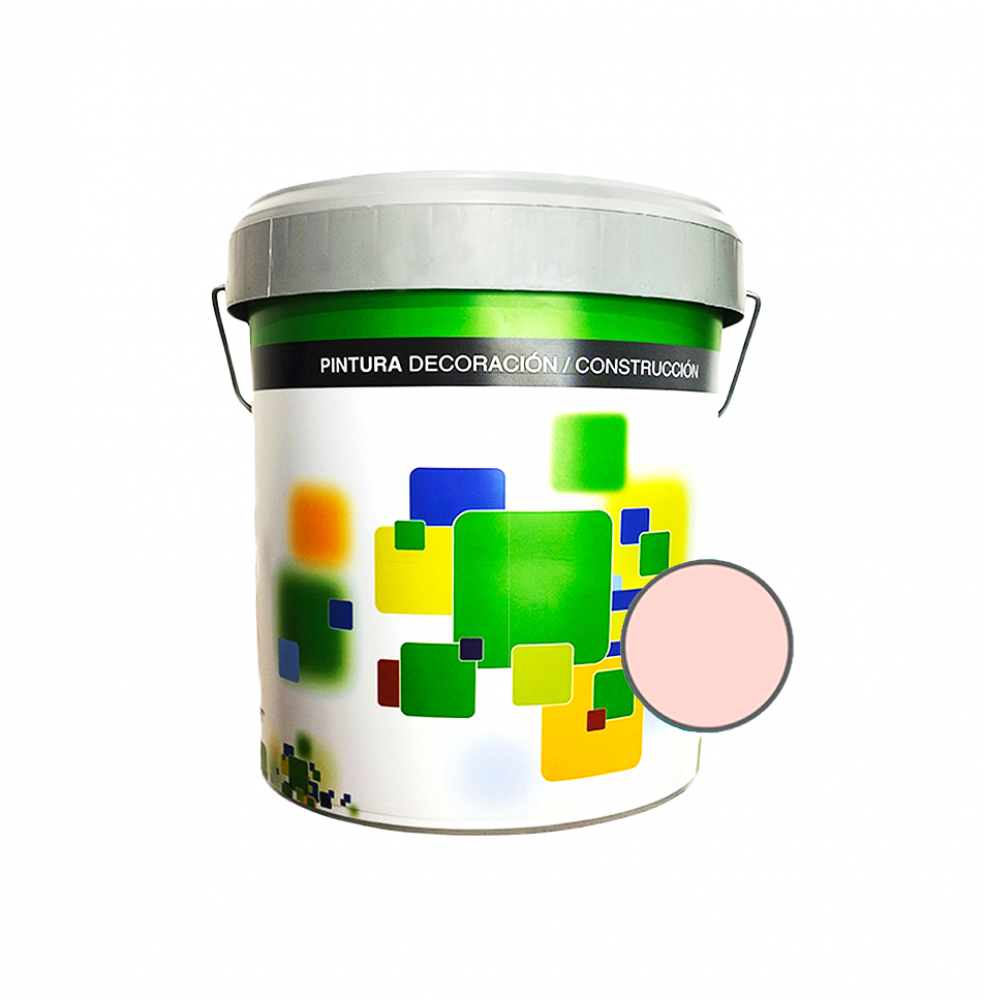 Pintura acrílica interior y exterior de 4 L color salmón Euro Campi ...
