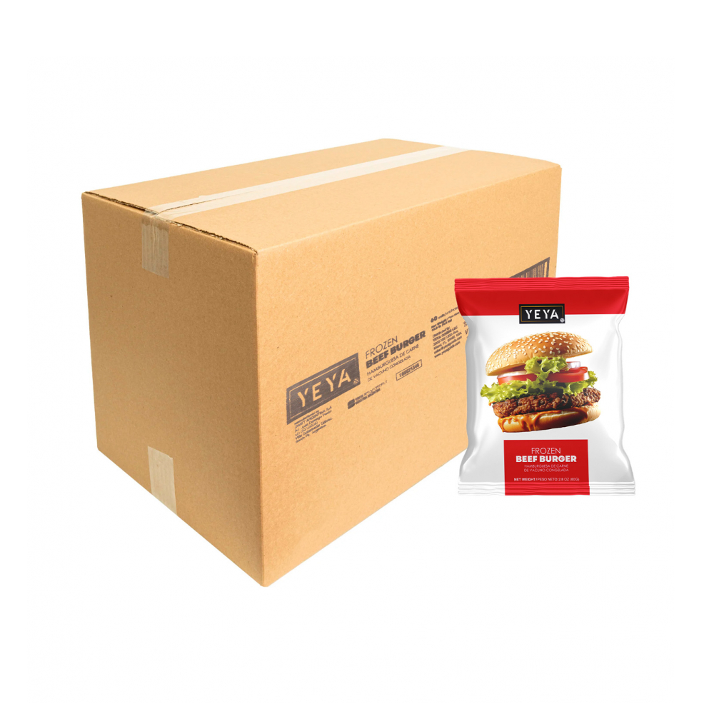 Yeya Beef Burger Box (60 x 80 g / 2.8 oz) | Online Agency to Buy and ...