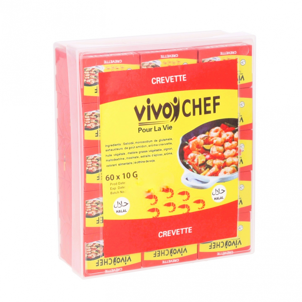 Cubitos concentrados sabor a camarón Vivo Chef (60 x 10 g) | Supermarket 23 es una Tienda para ...