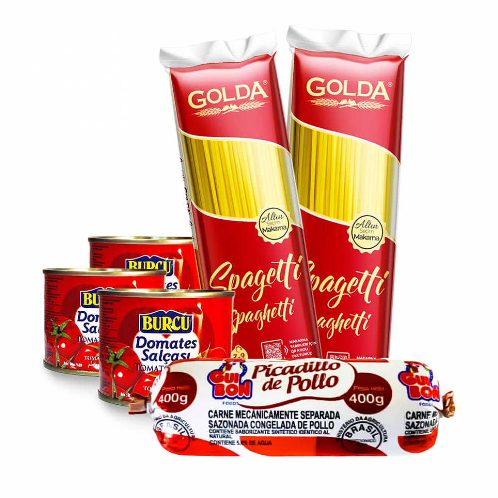Combo de comida rápida #16: Espaguetis Golda + Pasta de tomate Burcu ...