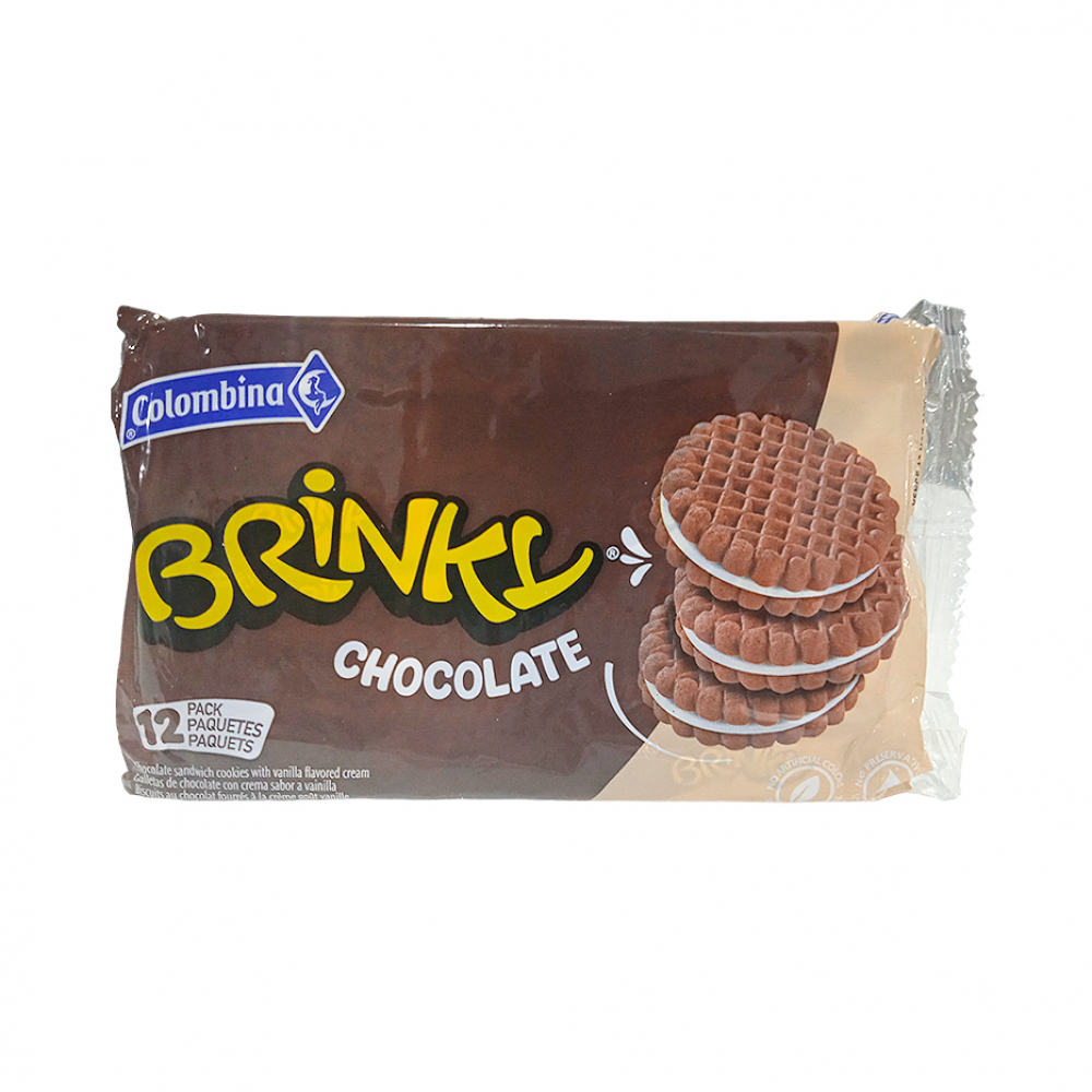 Brinky chocolate cookies with vanilla flavored cream (12 x 25 g ...