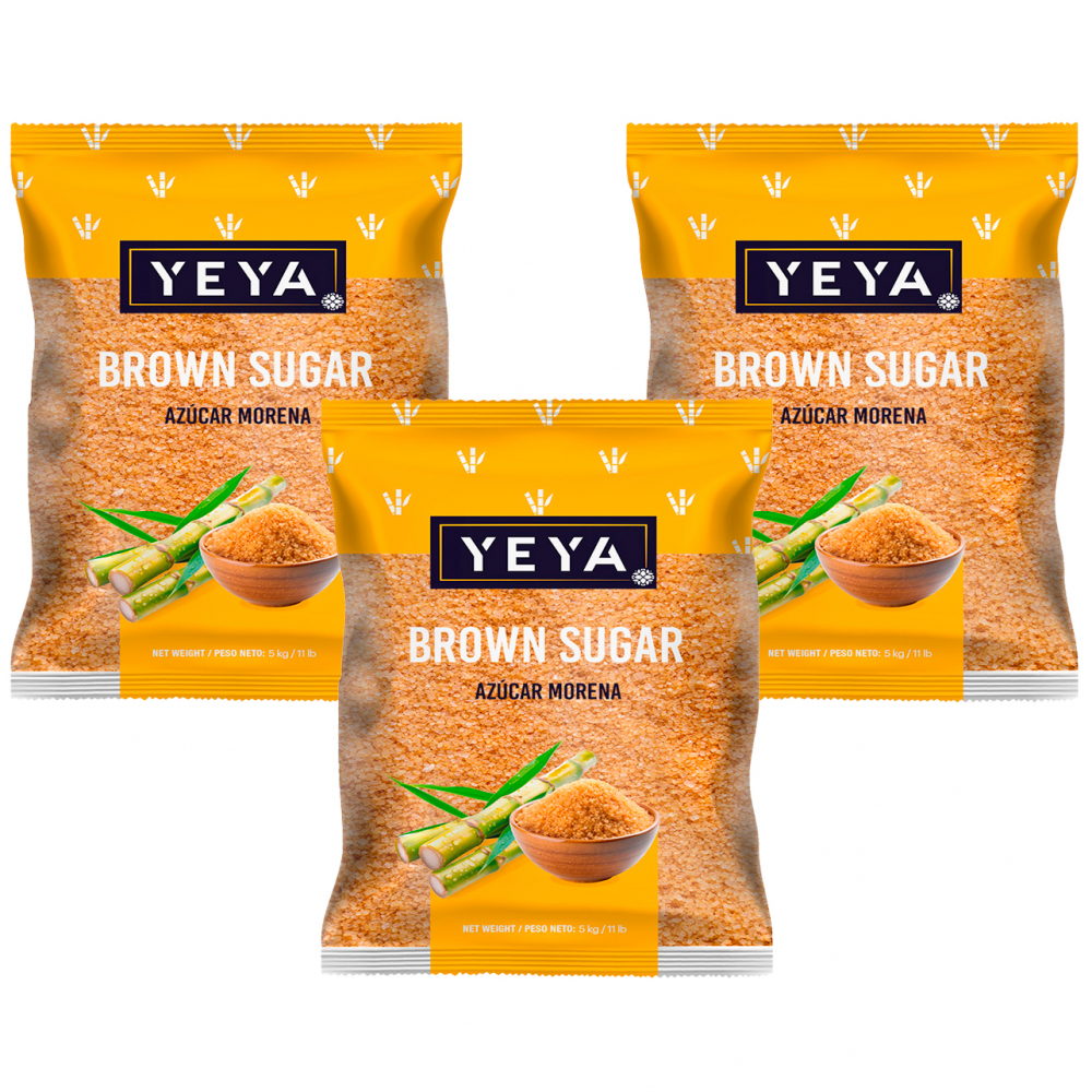 Yeya brown sugar (3 x 5 kg / 11 lb) | Online Agency to Buy and Send Food, Meat, Packages, Gift