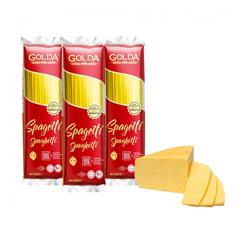 Easy cooking combo #3: Golda spaghetti + White cheese | Online Agency ...