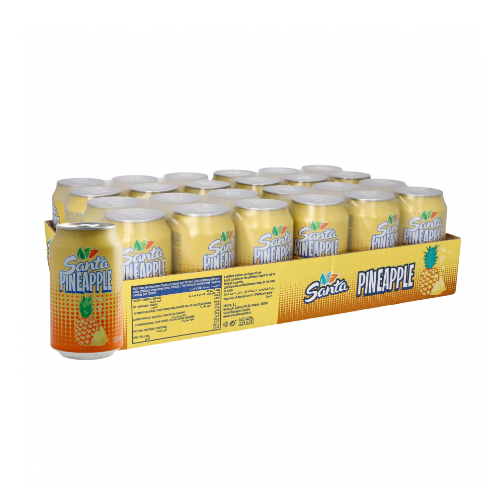 Refresco gaseado de piña Santa (24 x 330 ml) | Supermarket 23 es una ...
